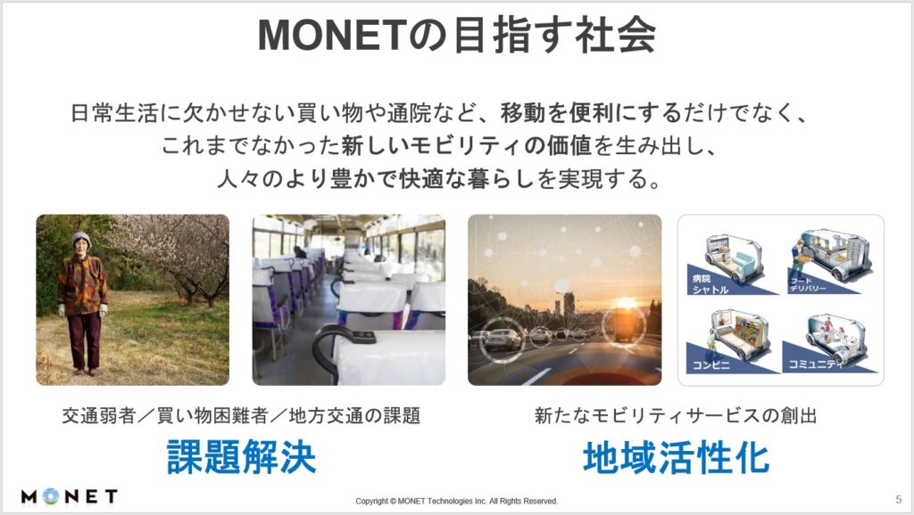 【Corporate Pitch #22】「MaaS車両を活用したモビリティサービスの創出」 | MONET Technologies